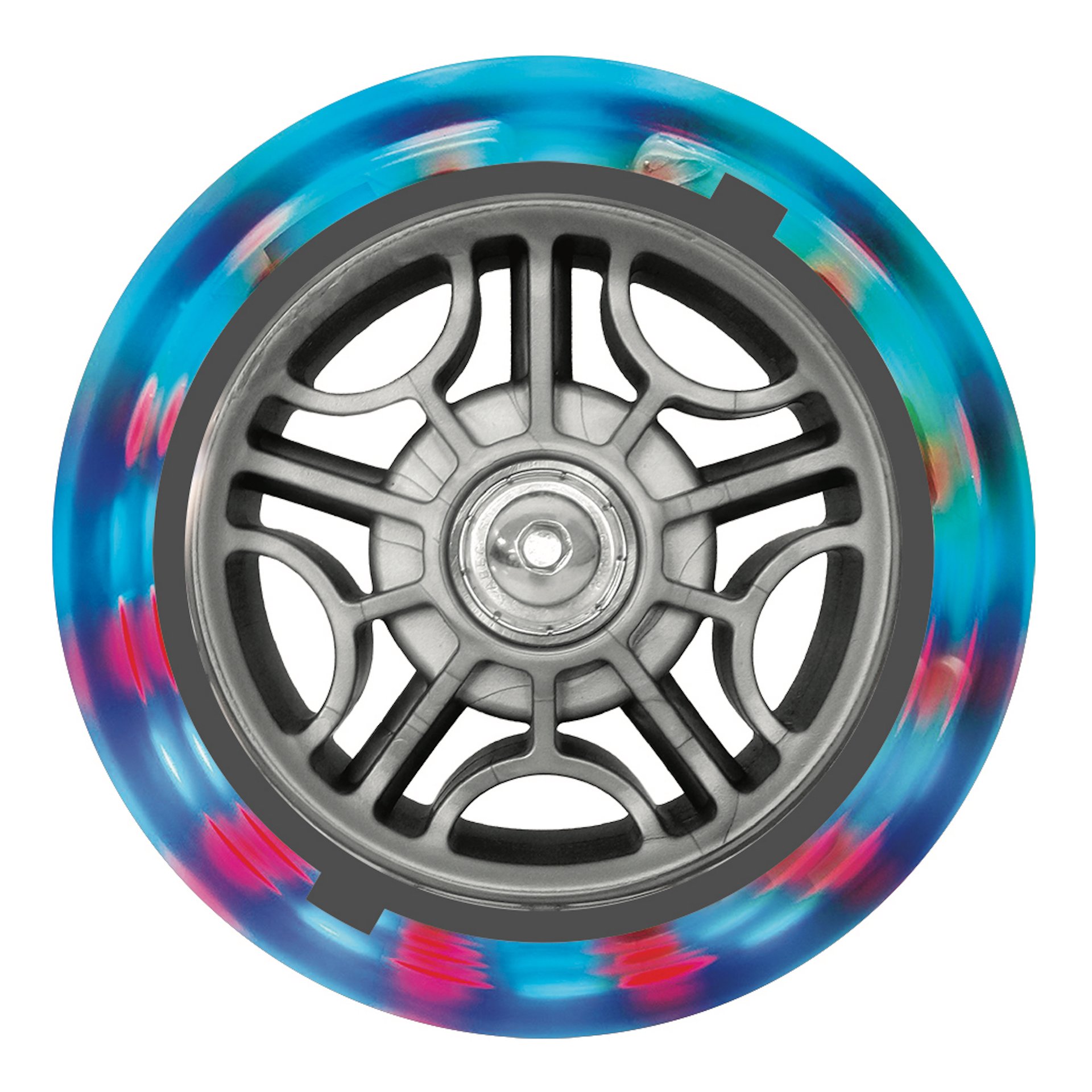 Kids Scooter LED Wheels: 121mm LED Light-Up Front Wheels – Globber
